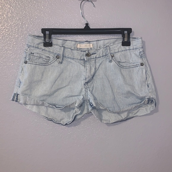 Bullhead | Shorts | Bullhead Blue White Striped Jean Shorts | Poshmark
